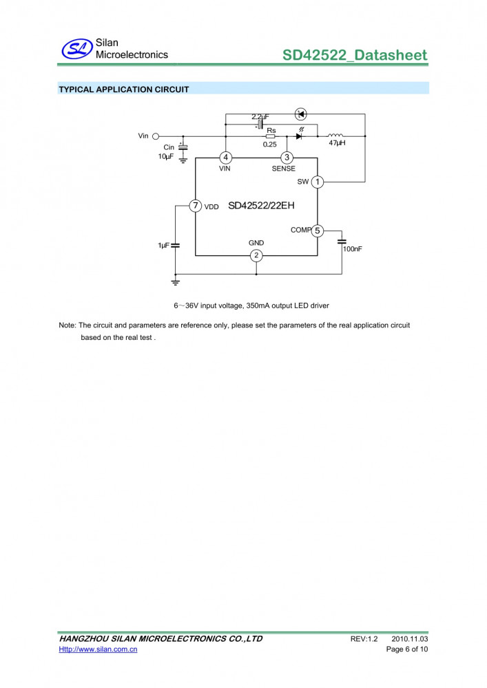 SD42522TR datasheet page 6