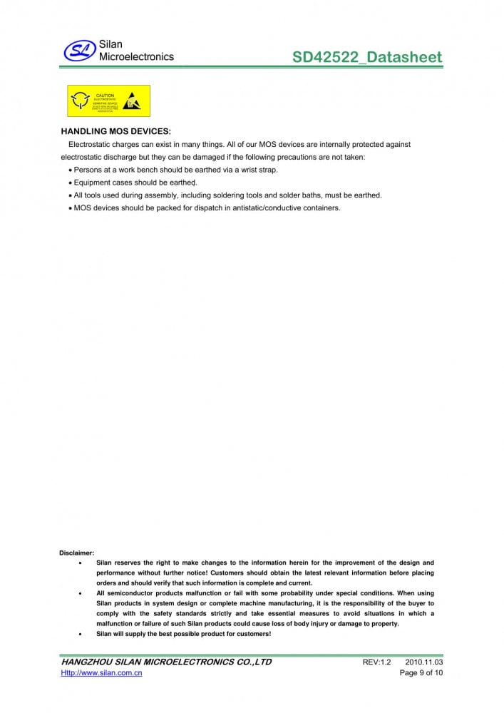 SD42522TR datasheet page 9