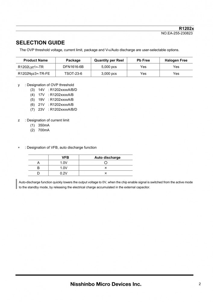 R1202 datasheet page 2