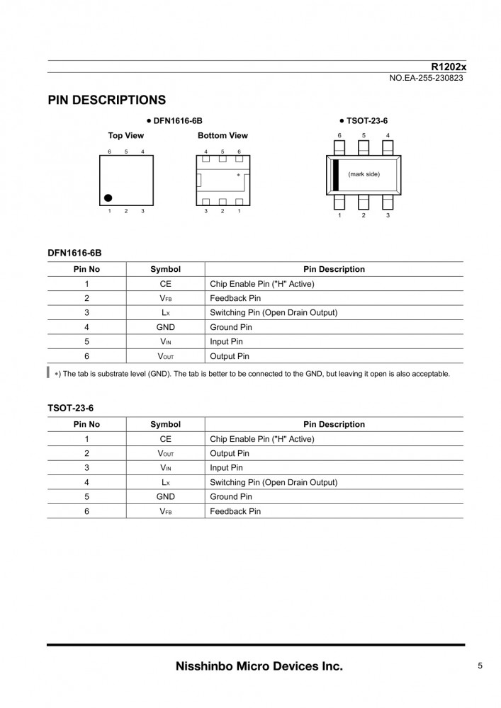 R1202 datasheet page 5