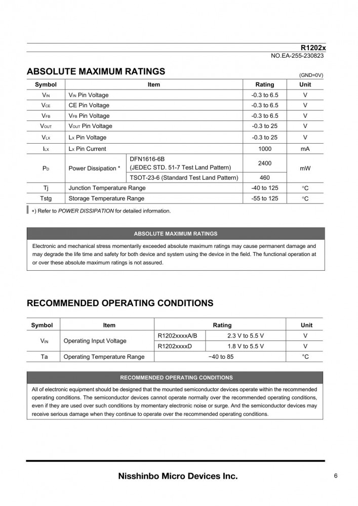 R1202 datasheet page 6