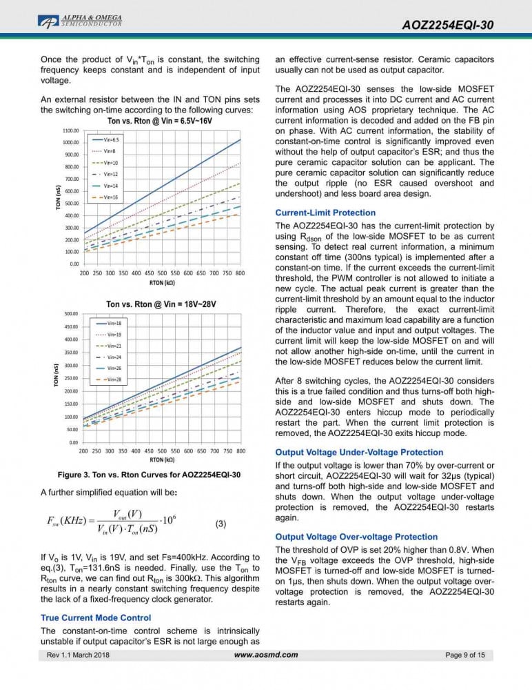 AOZ2254EQI-30 datasheet page 9