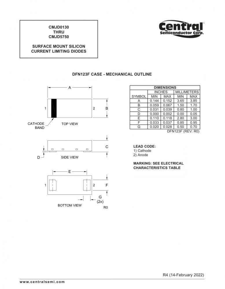 CMJD5750 TR datasheet page 2