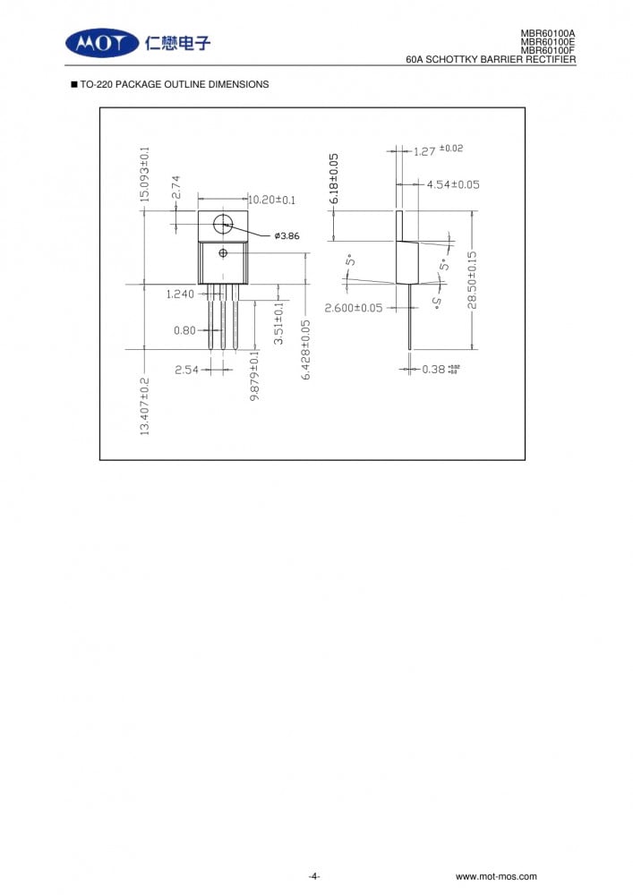 MBR60100A datasheet page 4