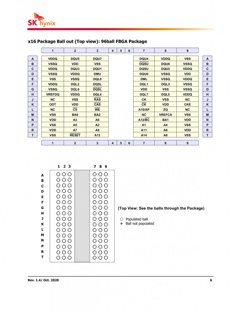 H5TQ4G63EFR-TECR datasheet page 6