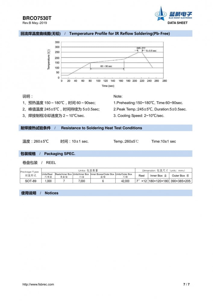 BRCO7530T datasheet page 7