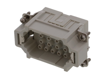 Heavy-Duty Crimp Contact Insert, Male, 10-Pole, 16A, for Crimp Contacts, Size 6B «44x27»