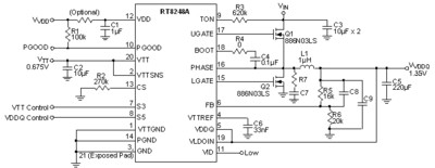 RT8248A - Complete DDR Memory Power Supply Controller for sale