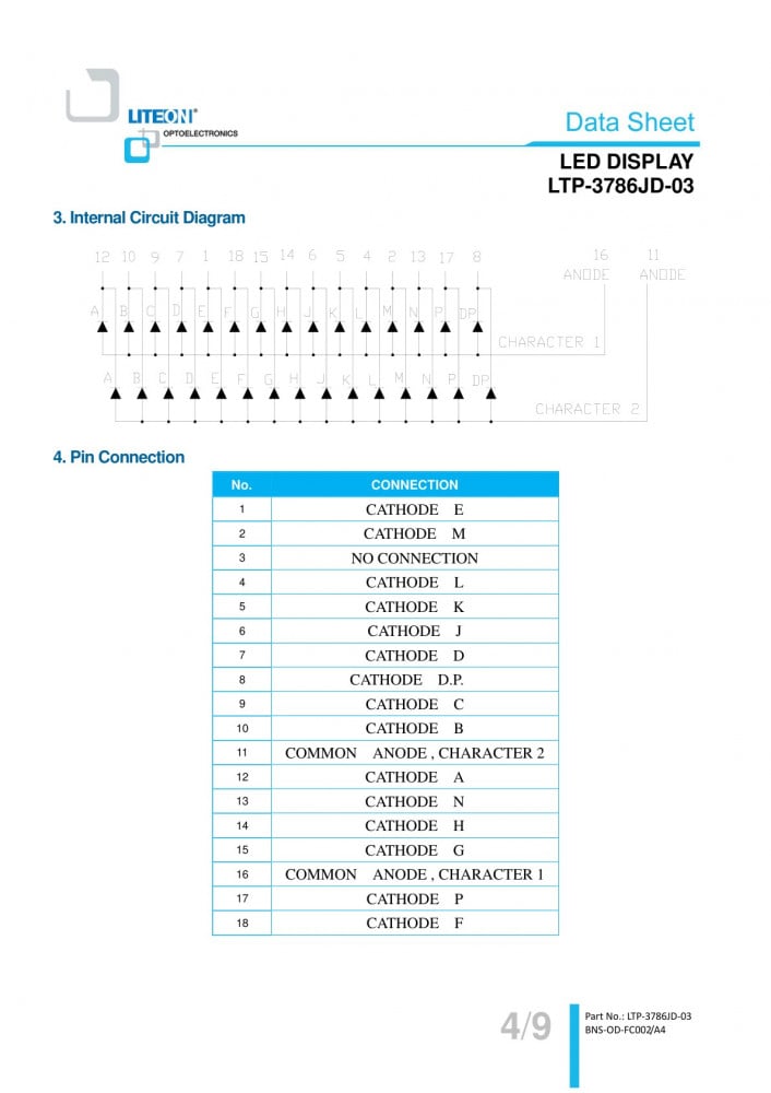 LTP-3786JD-03 datasheet page 5