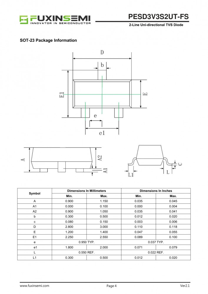 PESD3V3S2UT-FS datasheet page 4