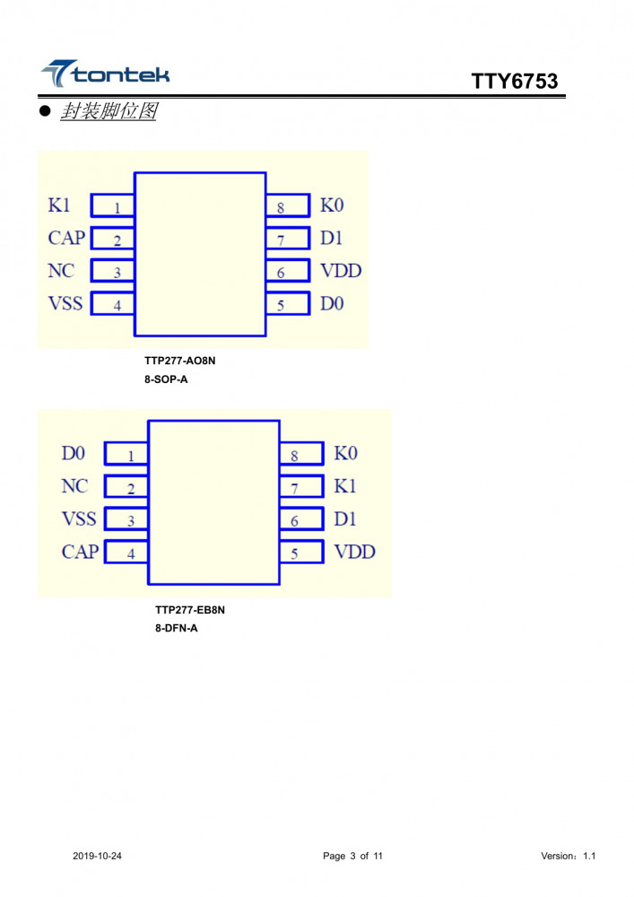 TTY6753 datasheet page 3