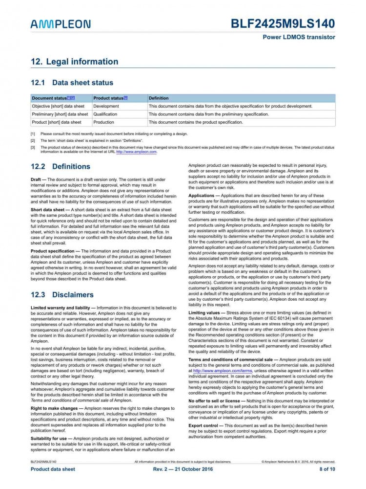 BLF2425M9LS140J datasheet page 8