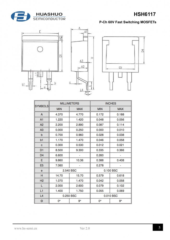 HSH6117 datasheet page 5