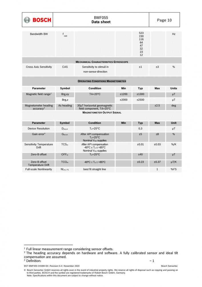 BMF055 datasheet page 10