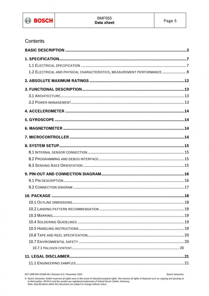 BMF055 datasheet page 5