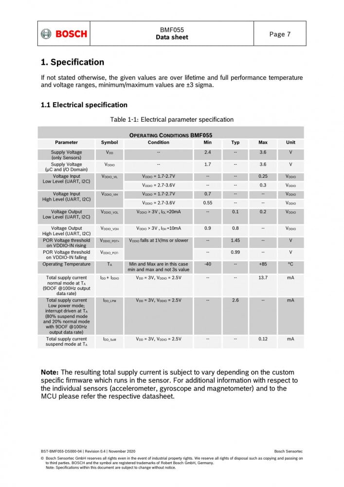 BMF055 datasheet page 7