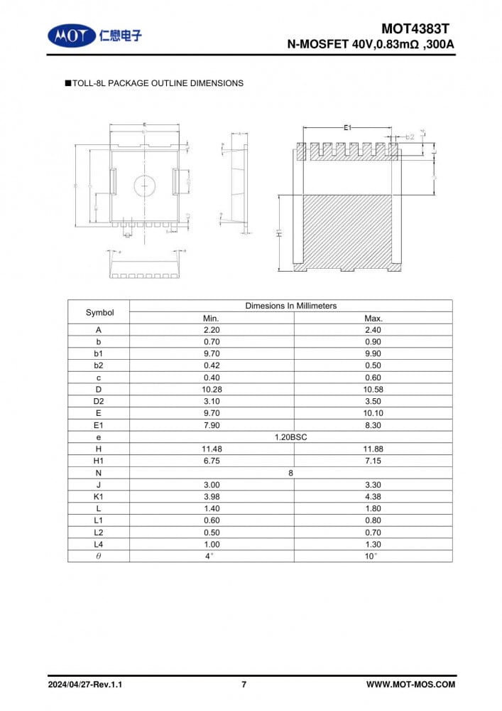 MOT4383T datasheet page 7