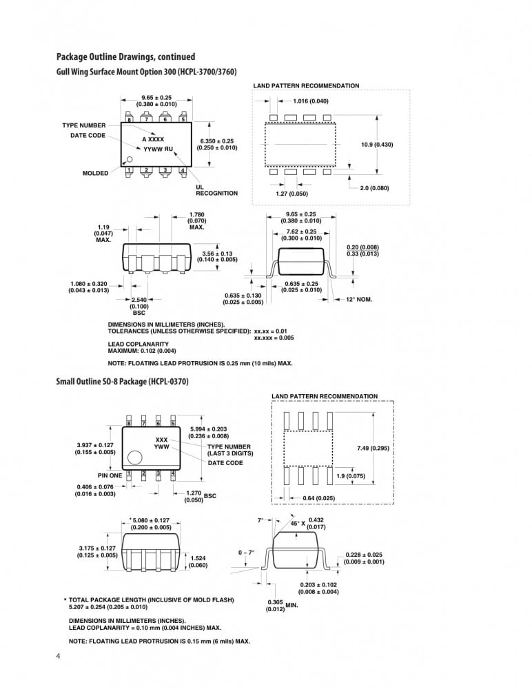 HCPL-3760 datasheet page 4