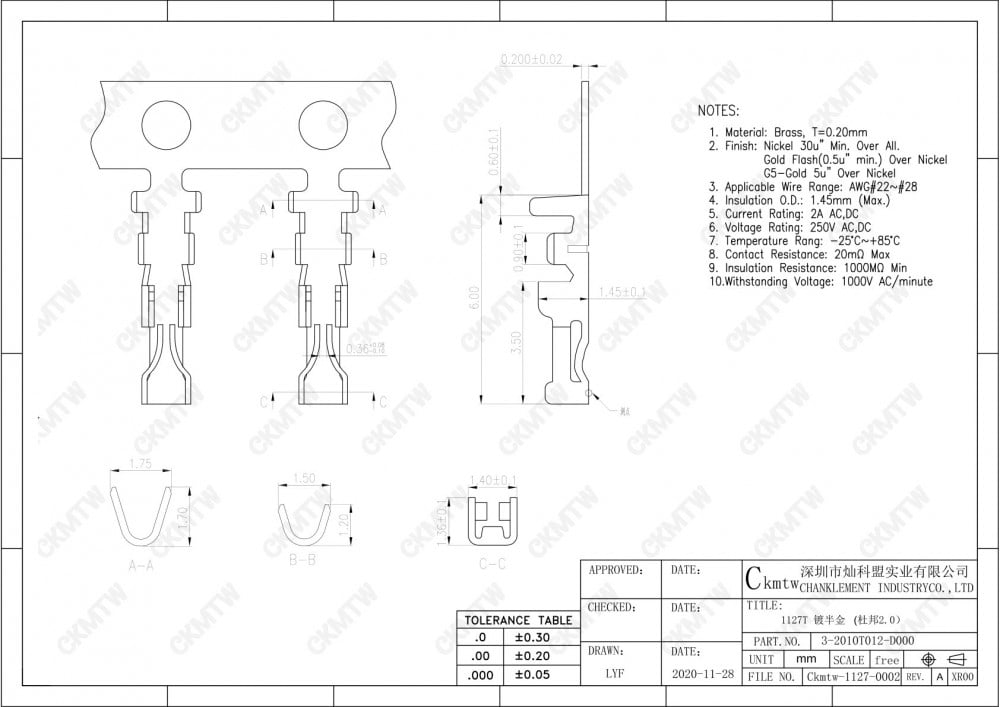 Ckmtw 3-2010T012-D000 technical drawing page 1