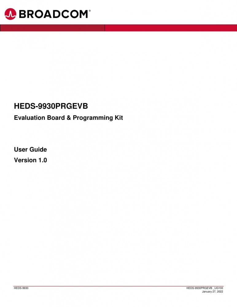 HEDS-9930EVB document page 1