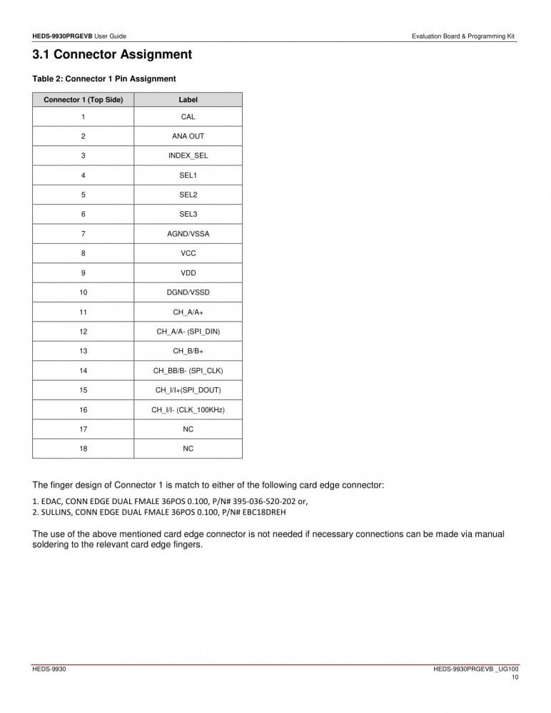 HEDS-9930EVB document page 10