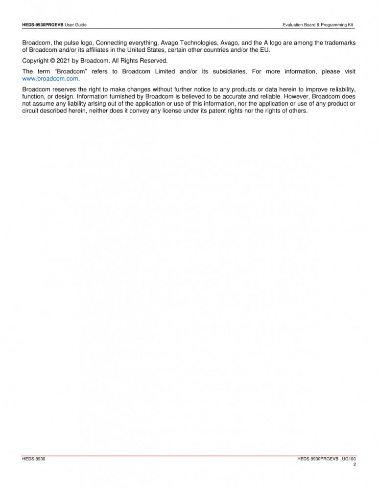 HEDS-9930EVB document page 2