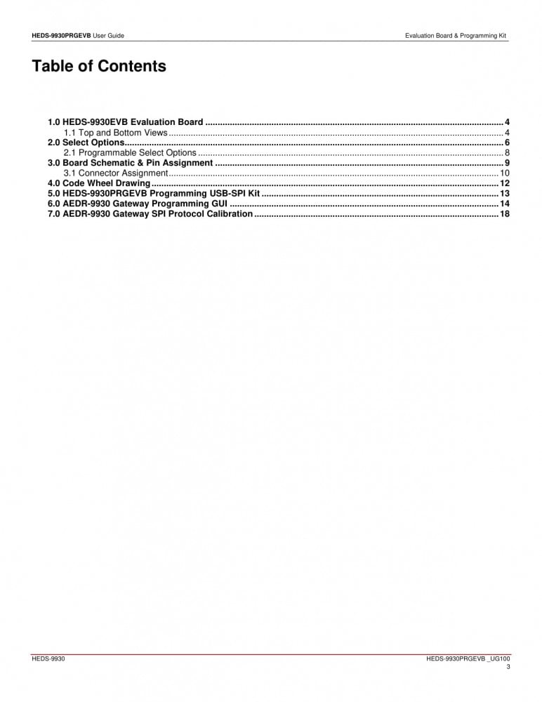 HEDS-9930EVB document page 3