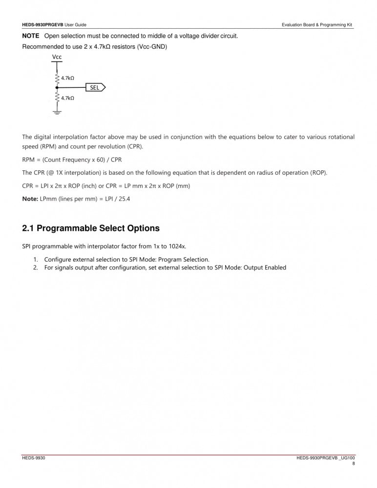 HEDS-9930EVB document page 8