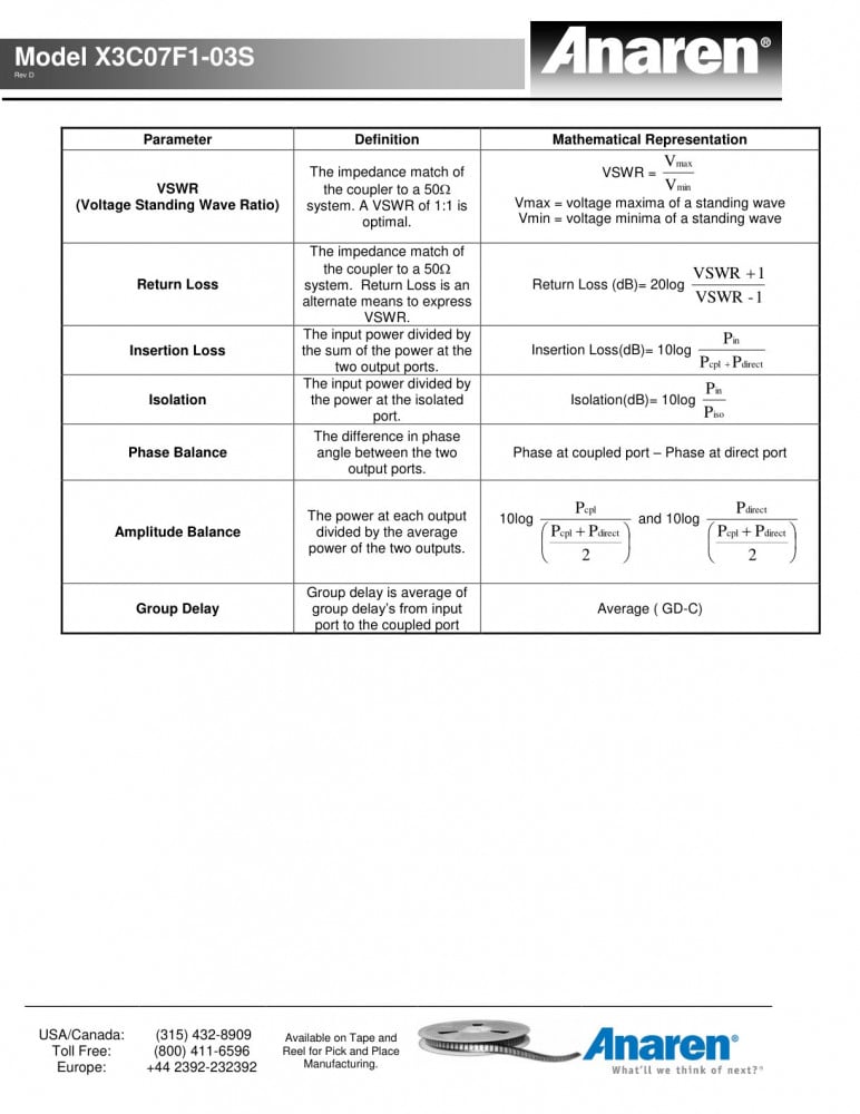 X3C07F1-03S datasheet page 6