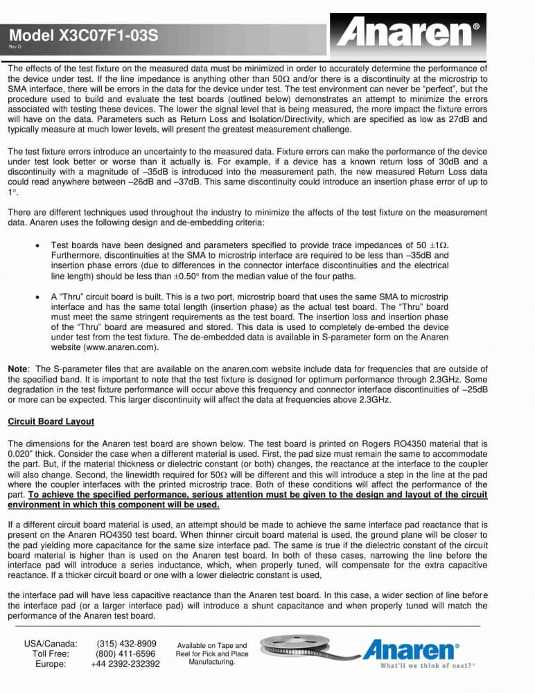 X3C07F1-03S datasheet page 8