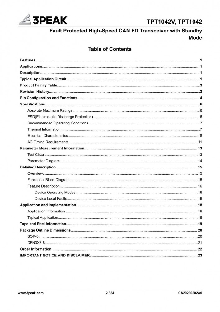 TPT1042V-SO1R-S datasheet page 2
