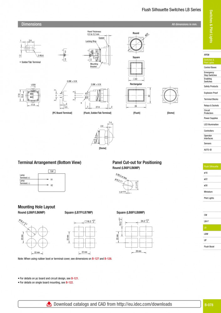 IDEC LB Series datasheet page 8