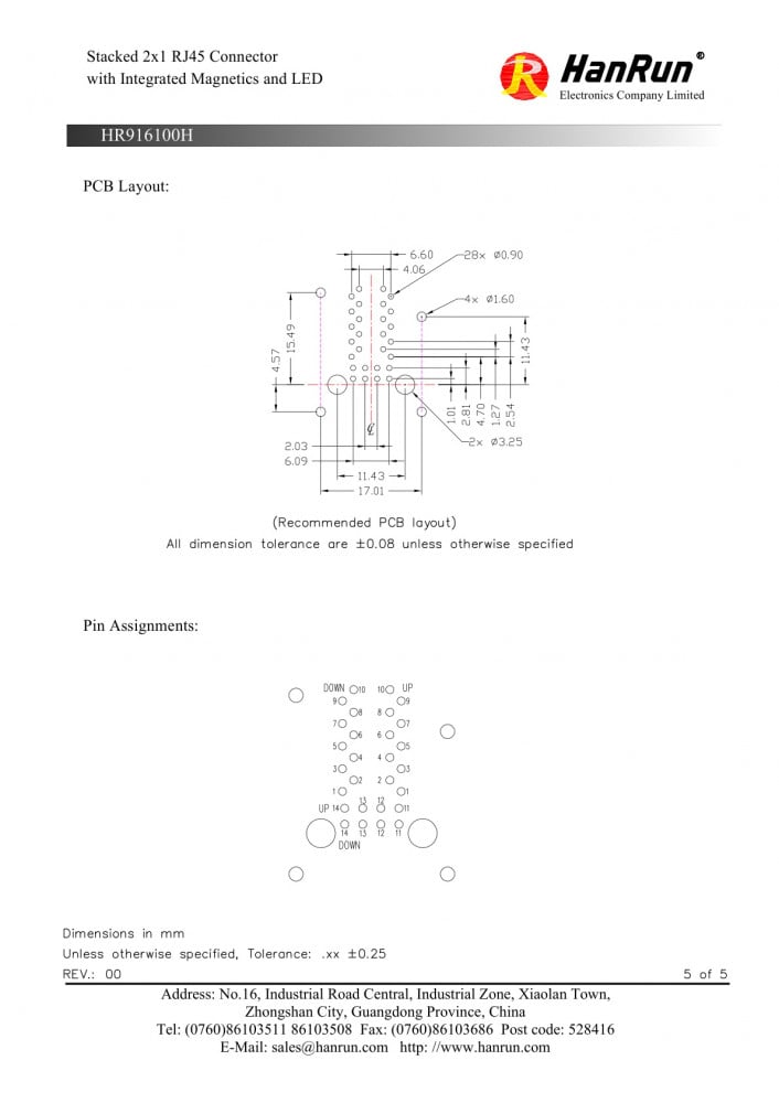 HR916100H datasheet page 5