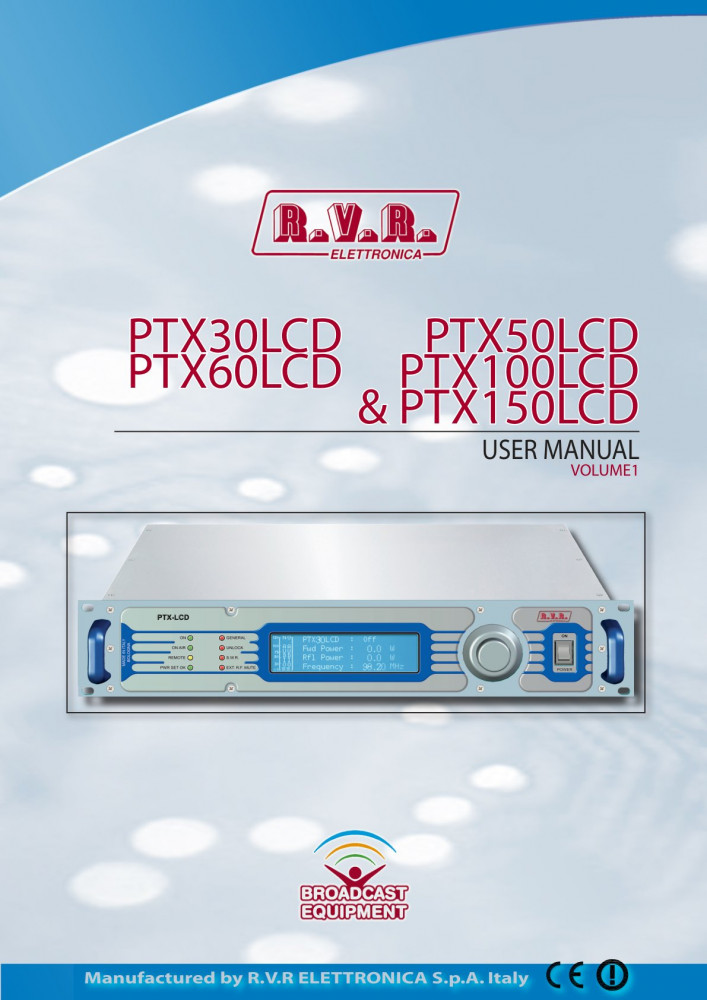 PTX LCD manual page image 1