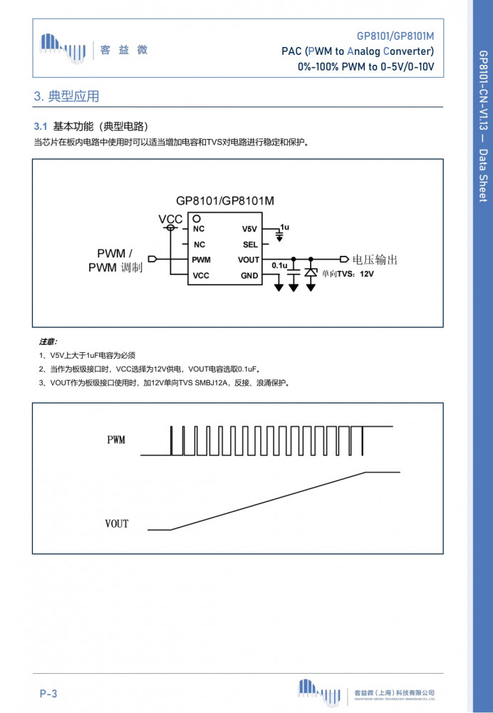 GP8101 datasheet page 3