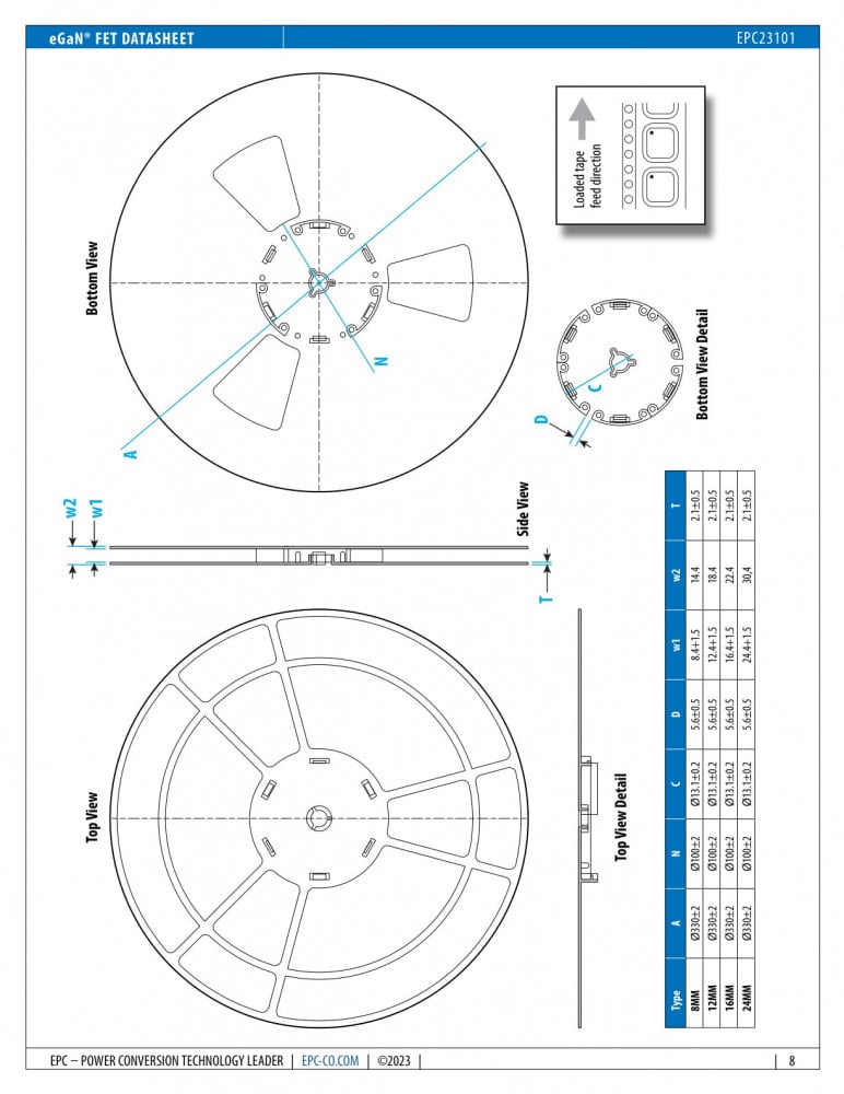 EPC23101ENGRT datasheet page 8