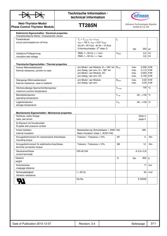 TT285N16KOF datasheet page 3