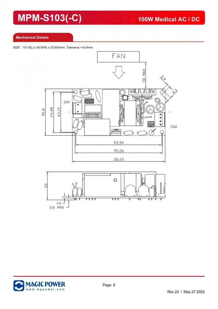 MPM-S10X datasheet page 8