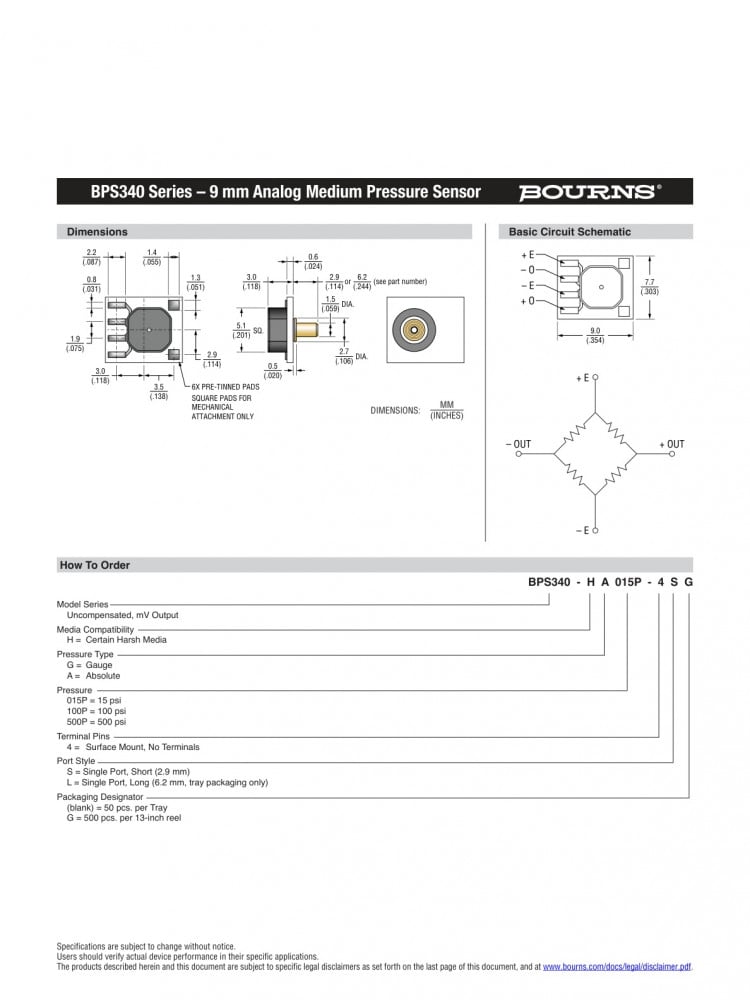 BPS340 datasheet page 2