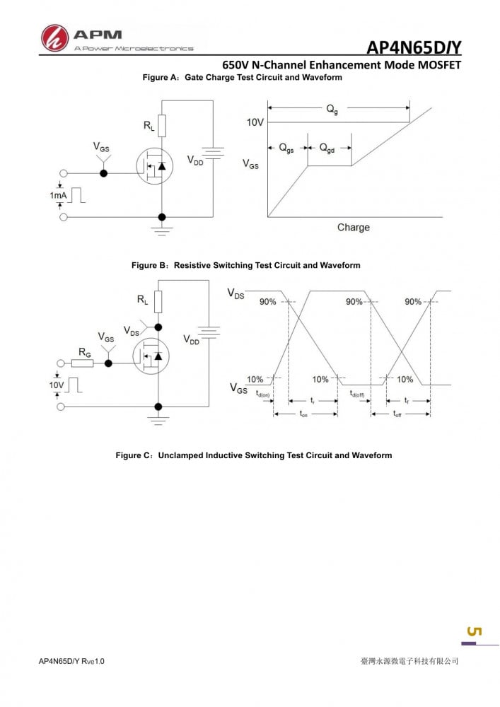 AP4N65D datasheet page 5