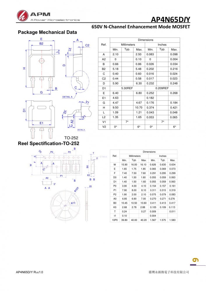 AP4N65D datasheet page 6