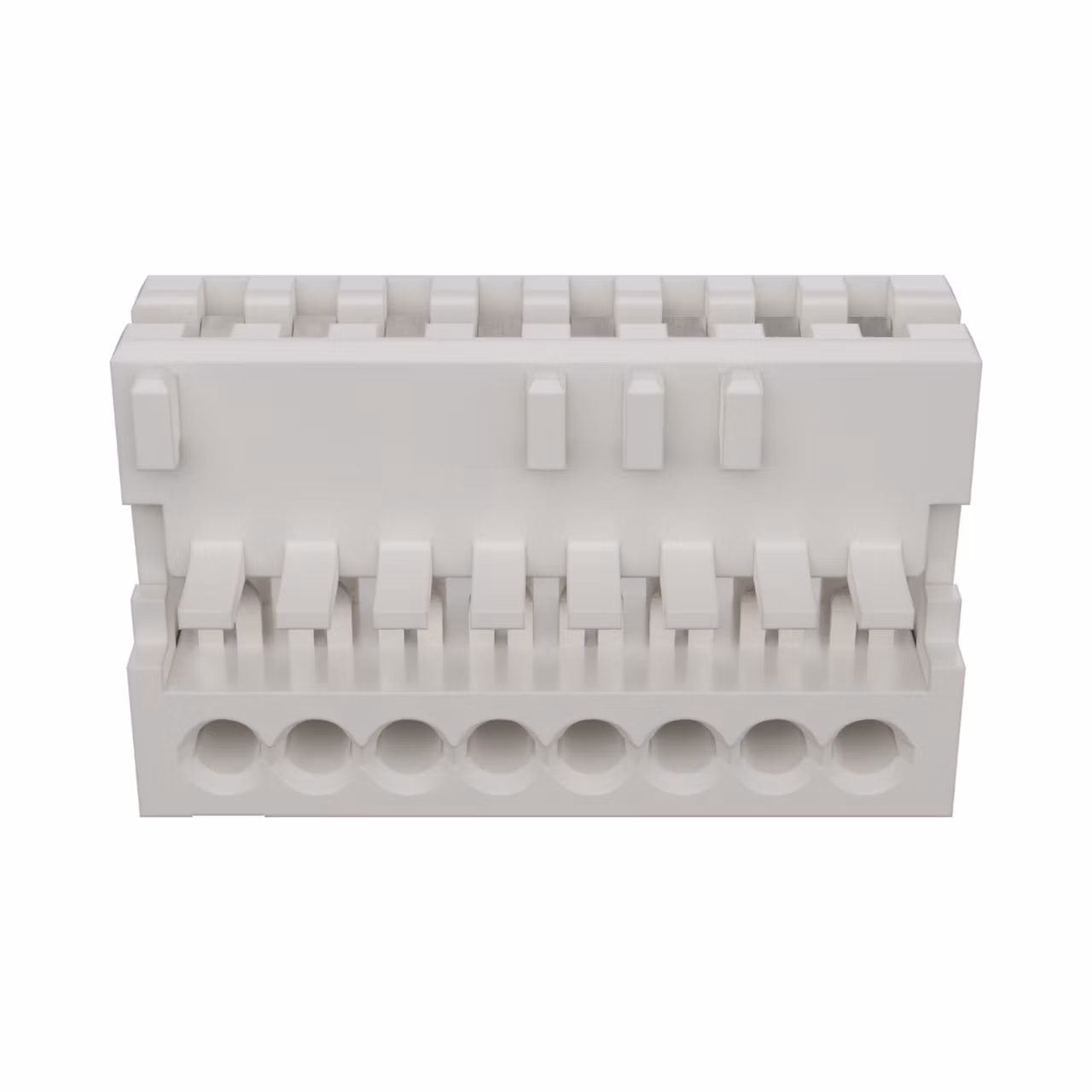 Appli-Mate RAST 2.5 IDT Housing, 2.50mm Pitch, Direct/Indirect, Female, 8 Circuits, Position Keys B, C, D, H and I Removed for sale