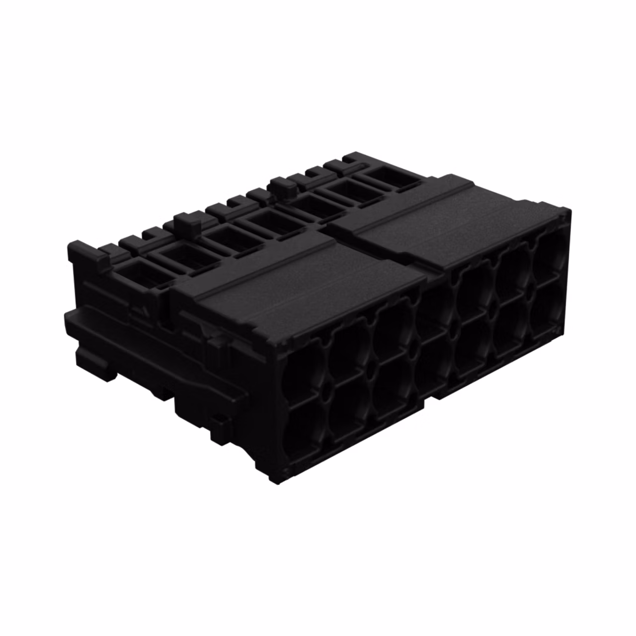 MX-DaSH 6.3/4.8K Terminal Receptacle Cartridge, 3 Circuits, Keying Option B, Natural (White)