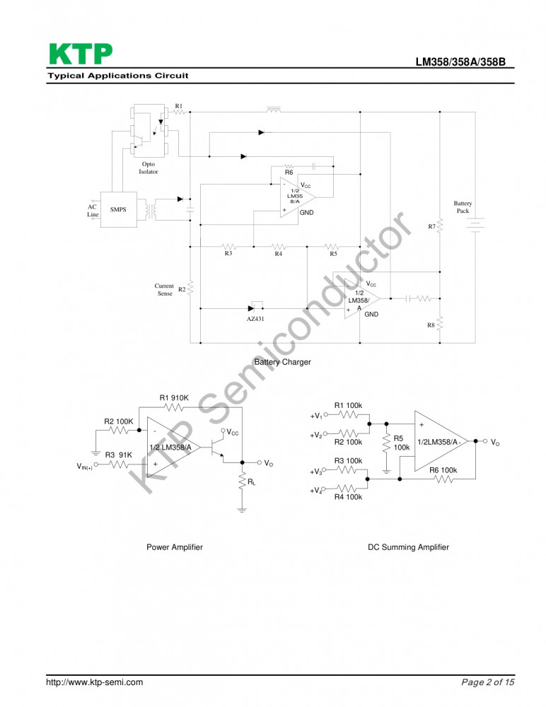 LM358 datasheet page 2