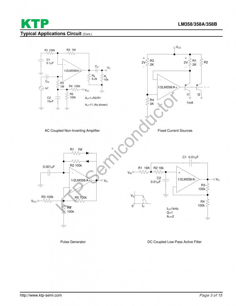LM358 datasheet page 3