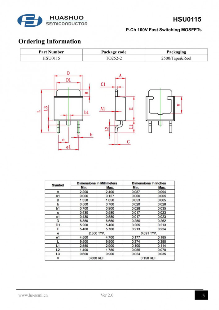 HSU0115 datasheet page 5