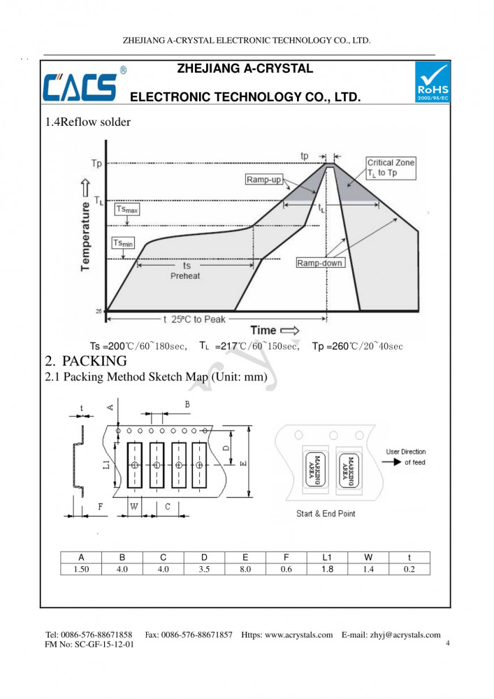 P1SB specification document page 4