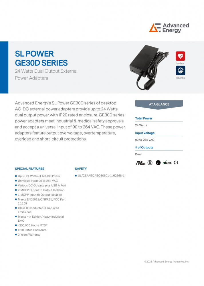 GE30D series document page 1