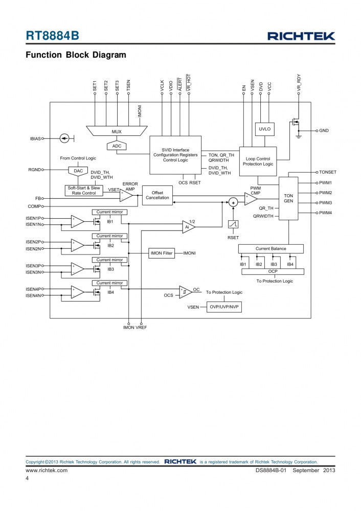 RT8884B datasheet preview, page 4