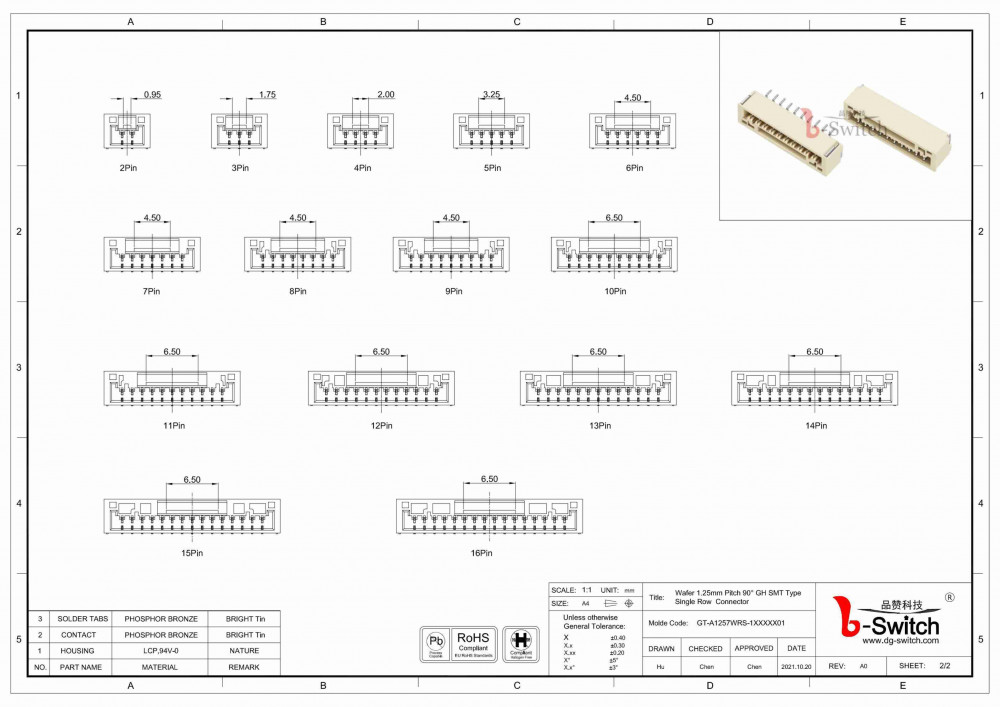GT-A1257WRS-103SBT01 technical document page 2